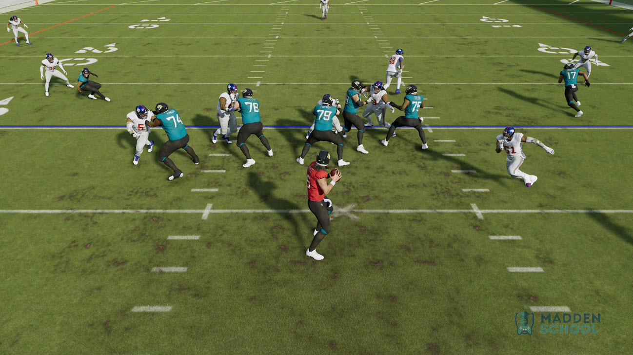 Easy Nickel 2-4 DBL Mug Blitz Scheme - Madden School