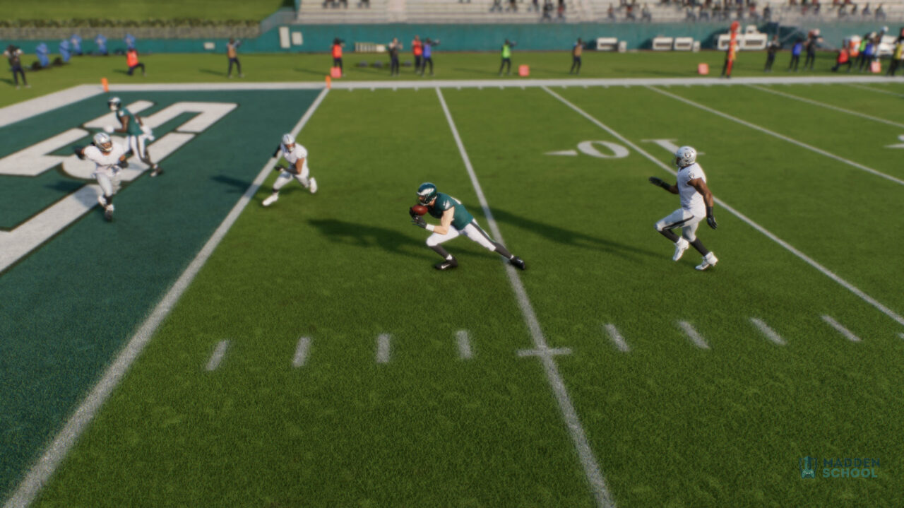 Cover 4 Beater: Gun Bunch Offset - Double Post - Madden School